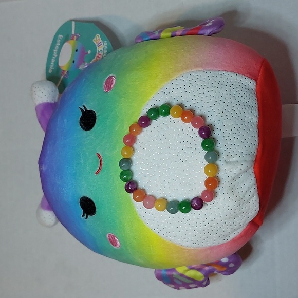 Squishmallows | Jewelry | Squishmallow Estephania And Multi Jade Stone ...